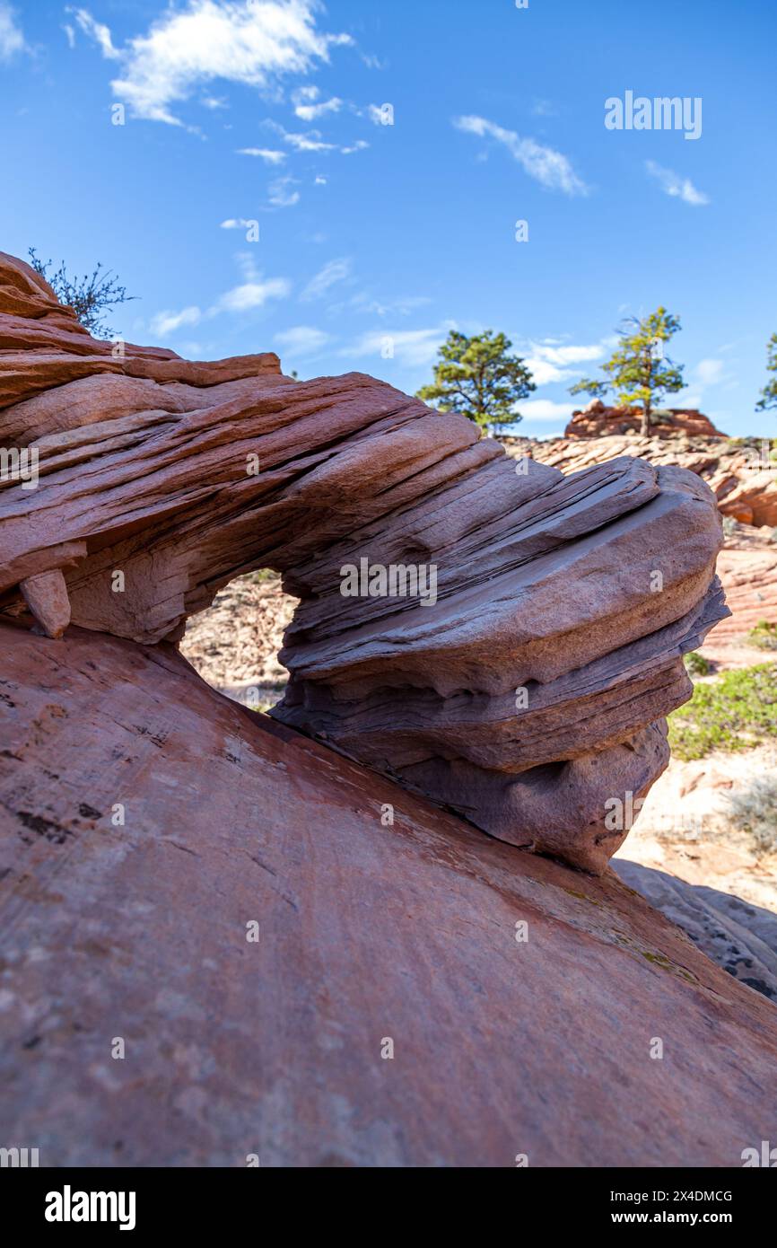 Ancient sediment rock eroded by time and weather into unique sculptures ...