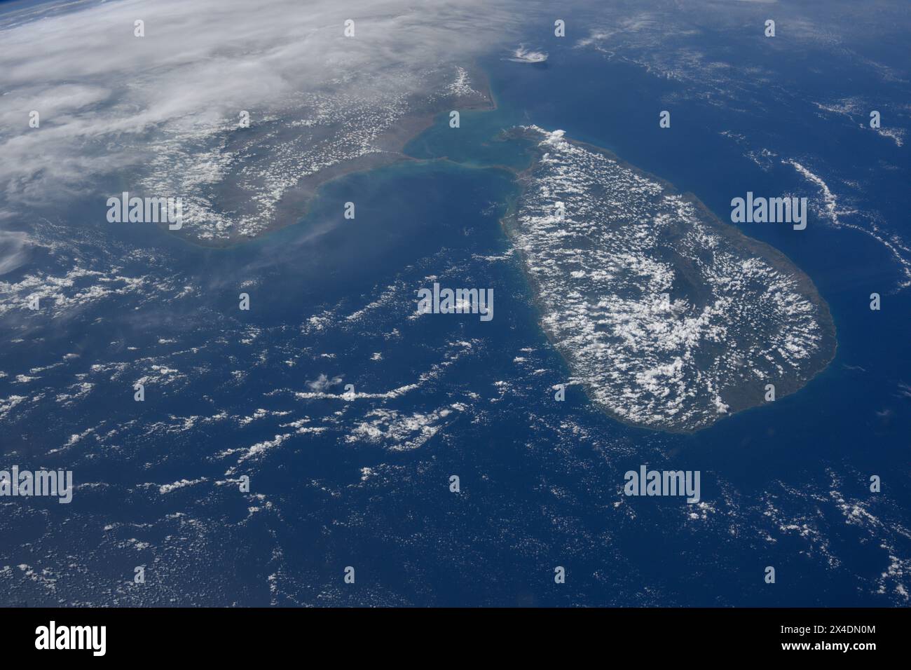 Indian Ocean, Sri Lanka. 20 April, 2024. A view from the International ...