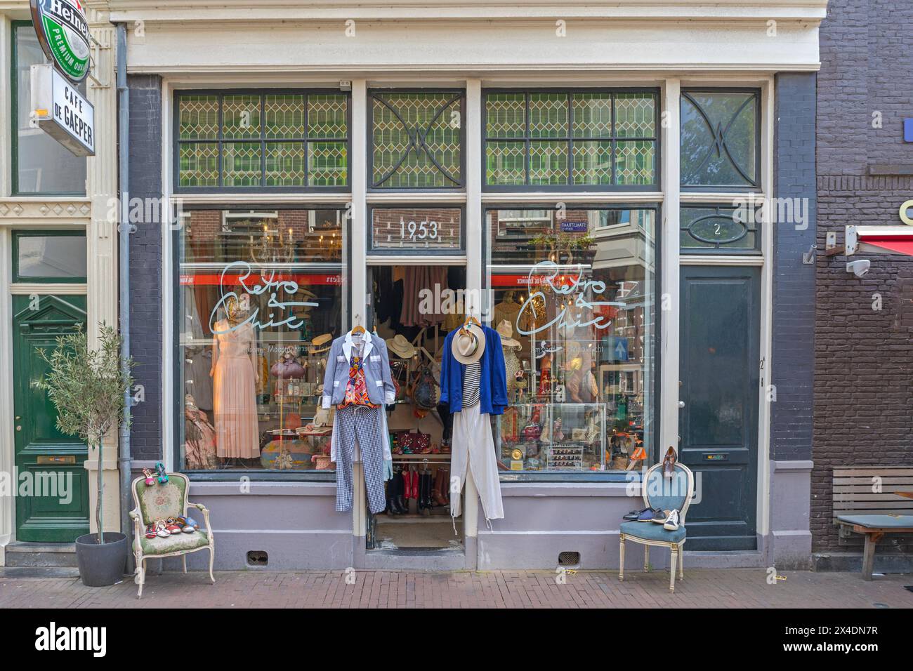 Amsterdam, Netherlands - May 16, 2018: Vintage Style Clothing Store ...