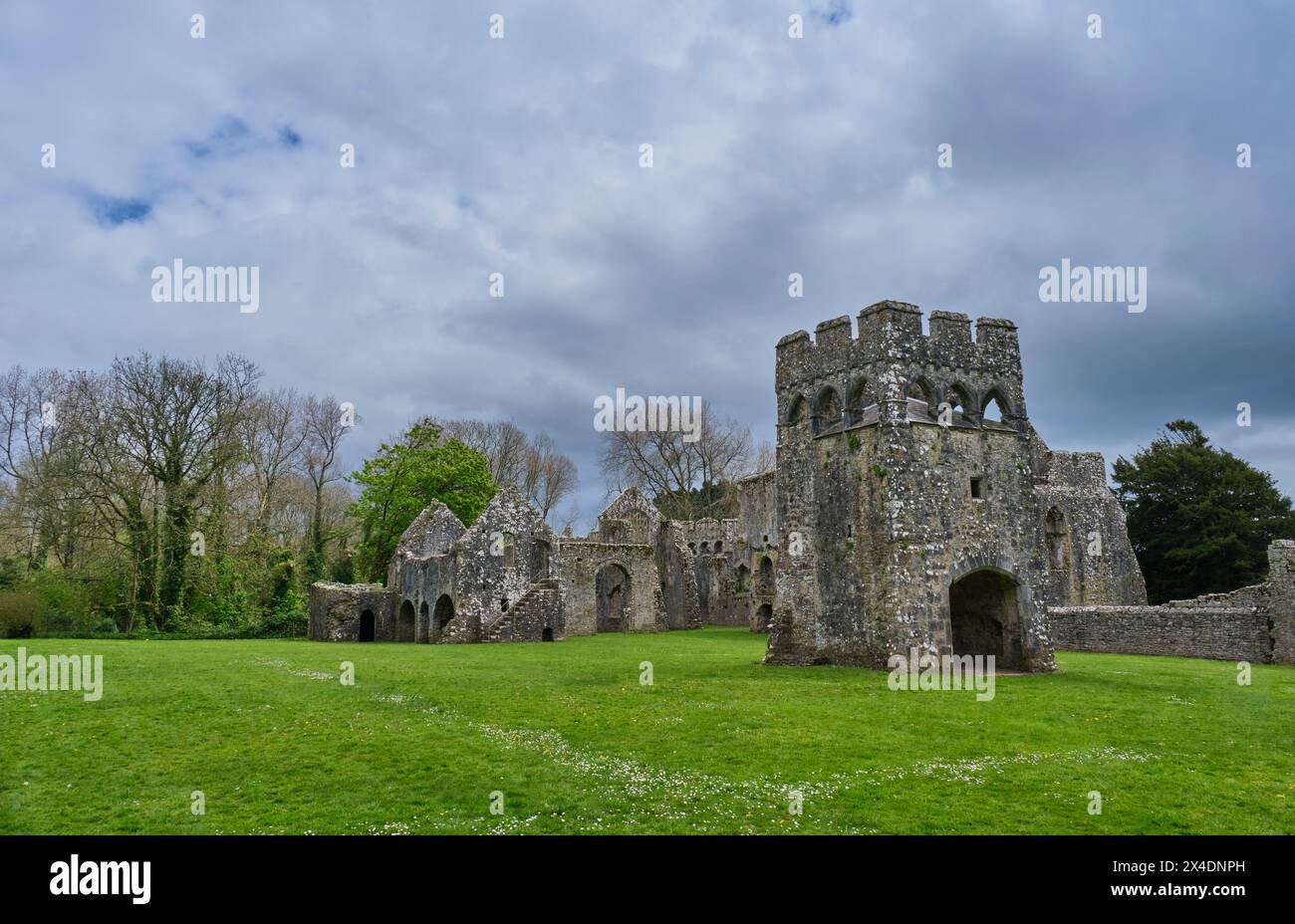 The Bishop's Palace, Lamphey, Pembrokeshire, Wales Stock Photo - Alamy