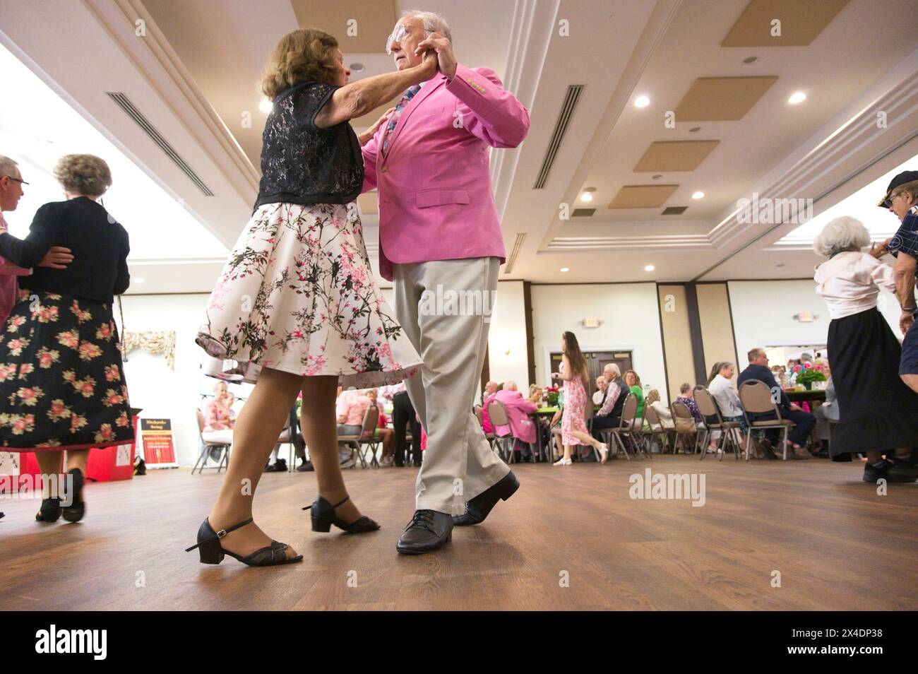 USA; 04-26-2024: The Apple Blossom Festival Young at Heart Dance held ...