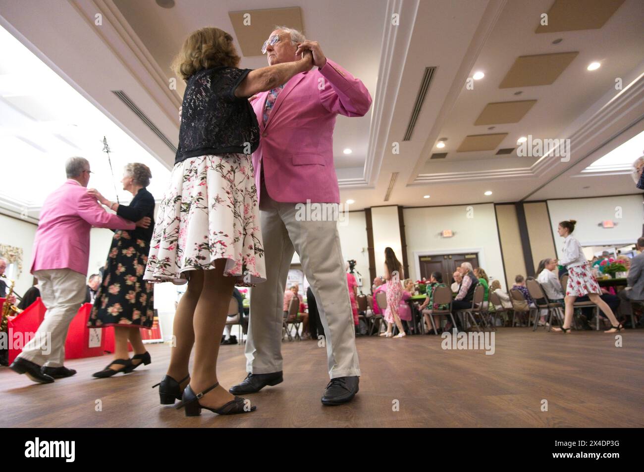 USA; 04-26-2024: The Apple Blossom Festival Young at Heart Dance held ...