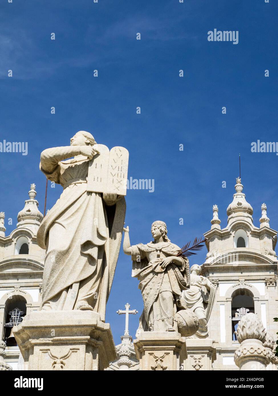 Statues at Sanctuary of Bom Jesus do Monte, a Portuguese Catholic ...
