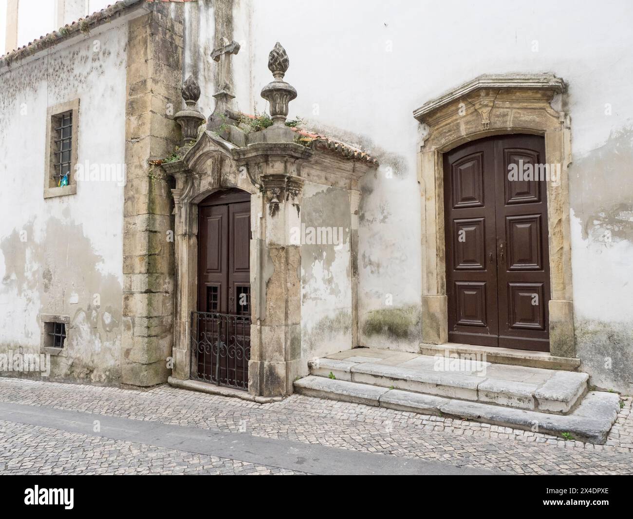 Small chapel like entrance to the historical baroque style church of ...