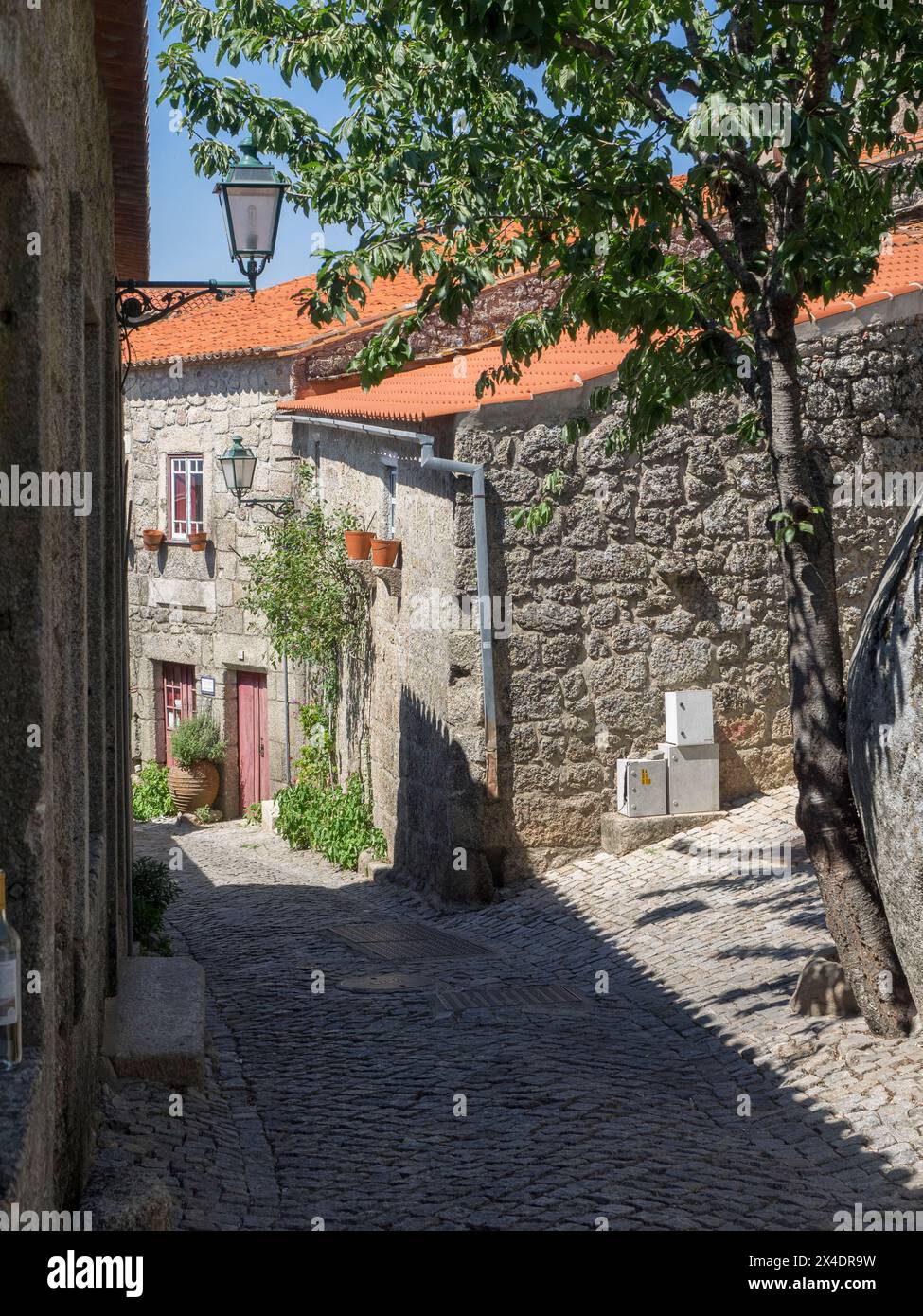 Ancient Portuguese village built on the side of a mountain between ...