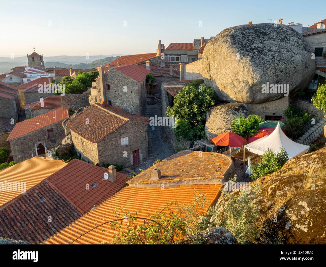 The medieval and historical village of Monsanto Stock Photo - Alamy