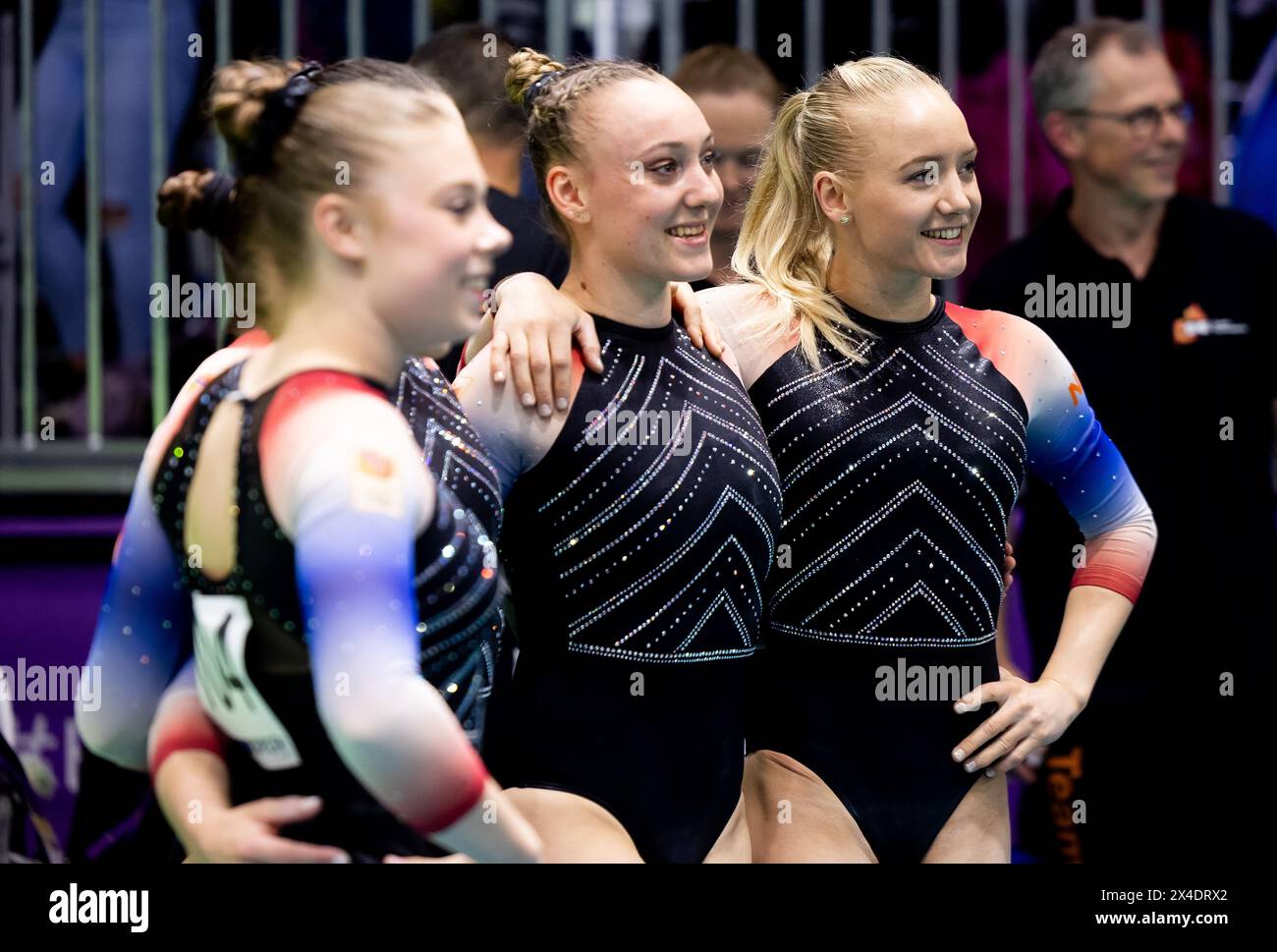 RIMINI - Lieke Wevers, Tisha Volleman and Floor Slooff in action during ...