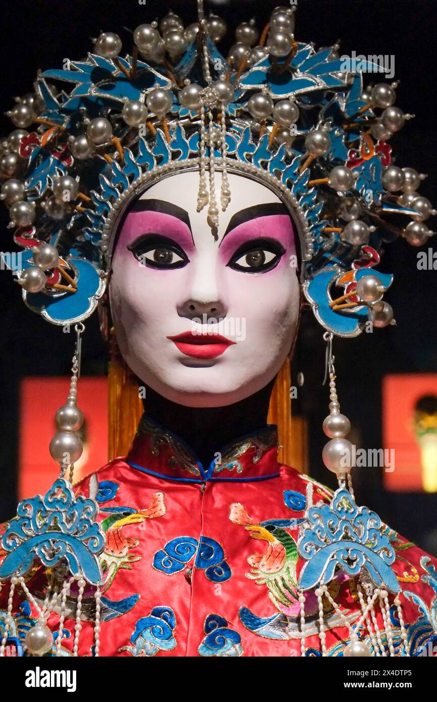 Lisbon, Portugal. Chinese opera costume and headdress. (Editorial Use ...