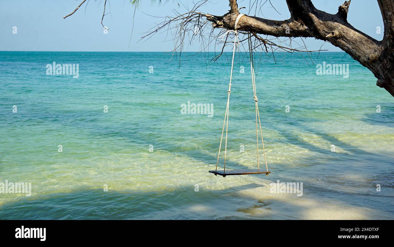 beach swing at starfish beach on phu quoc island Stock Photo - Alamy