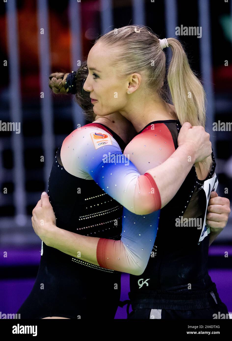 RIMINI - Lieke Wevers and Tisha Volleman in action during the ...