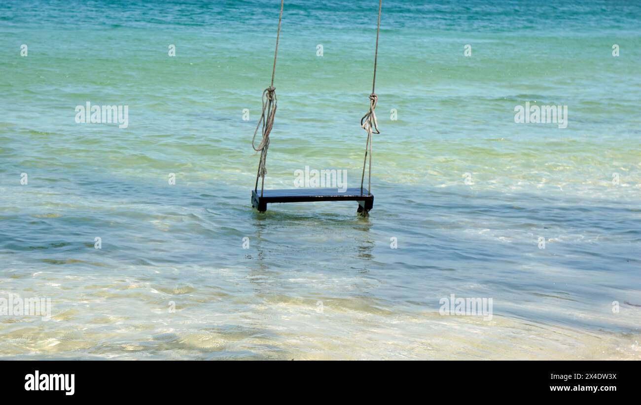 beach swing at starfish beach on phu quoc island Stock Photo - Alamy