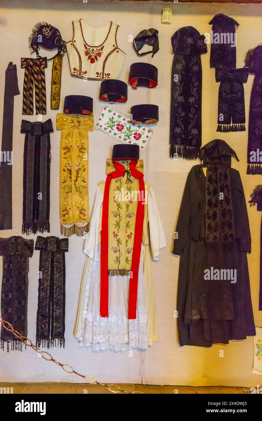 Romania, Transylvania, Sibiu county. Gothic-style Evangelical Church ...