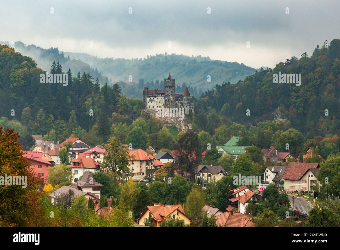 Romania, Transylvania. Bran. Bran Castle. Home of Count Dracula. Vlad ...