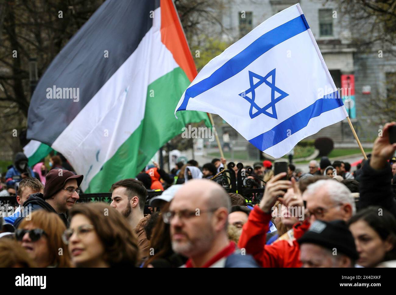 Montreal, Quebec, Canada. 2nd May, 2024. On Day 6 of McGill encampment ...