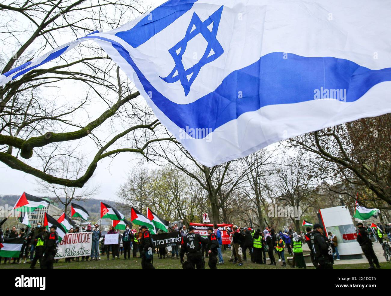 Montreal, Quebec, Canada. 2nd May, 2024. On Day 6 of McGill encampment ...