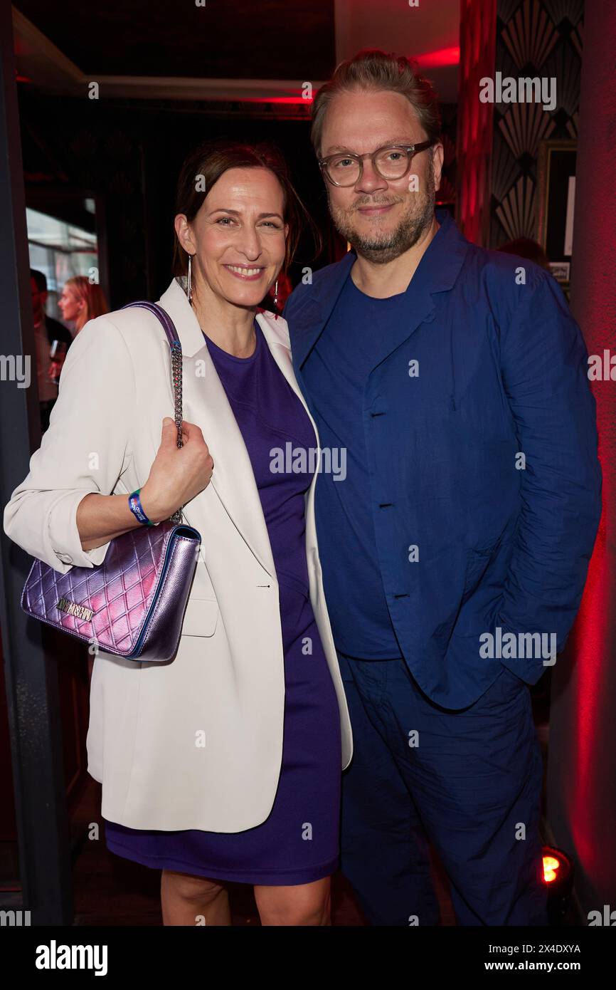 Berlin, Germany. 02nd May, 2024. Actress Ulrike Frank and husband Marc ...