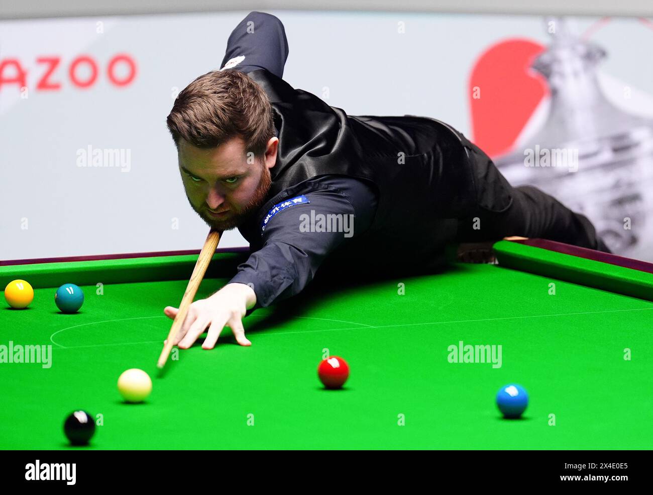 Jak Jones in action during their semi-final match against Stuart ...