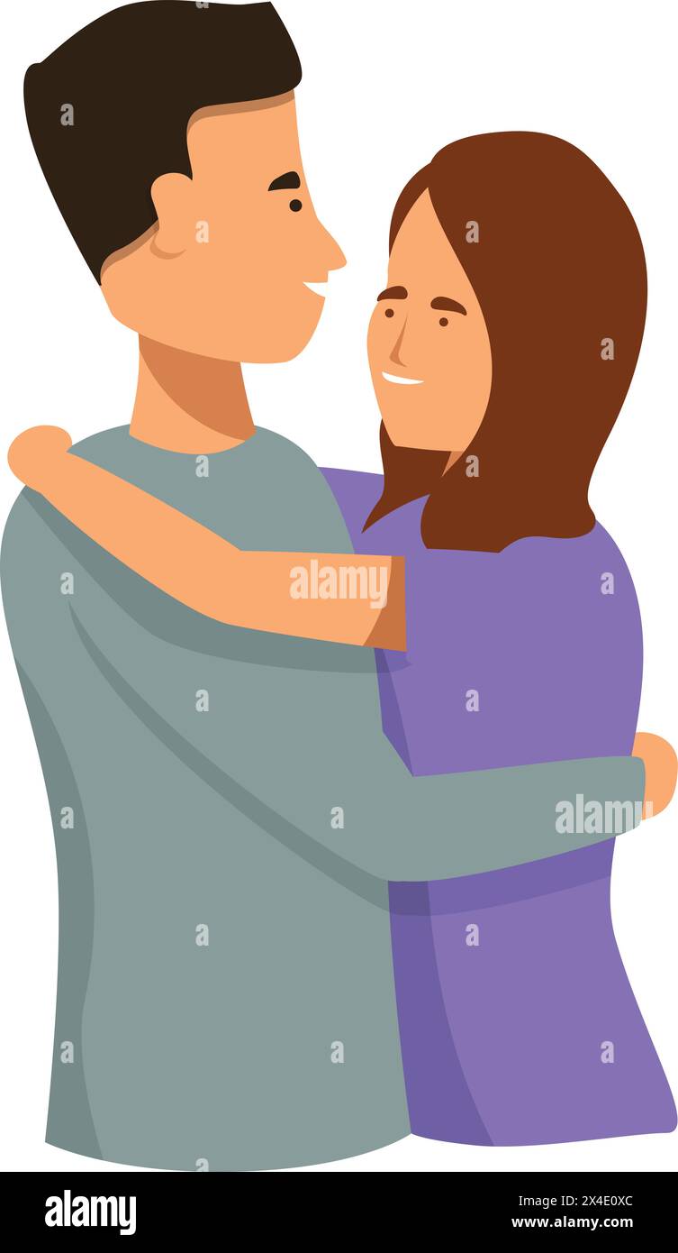 Young diverse people joyful Stock Vector Images - Alamy