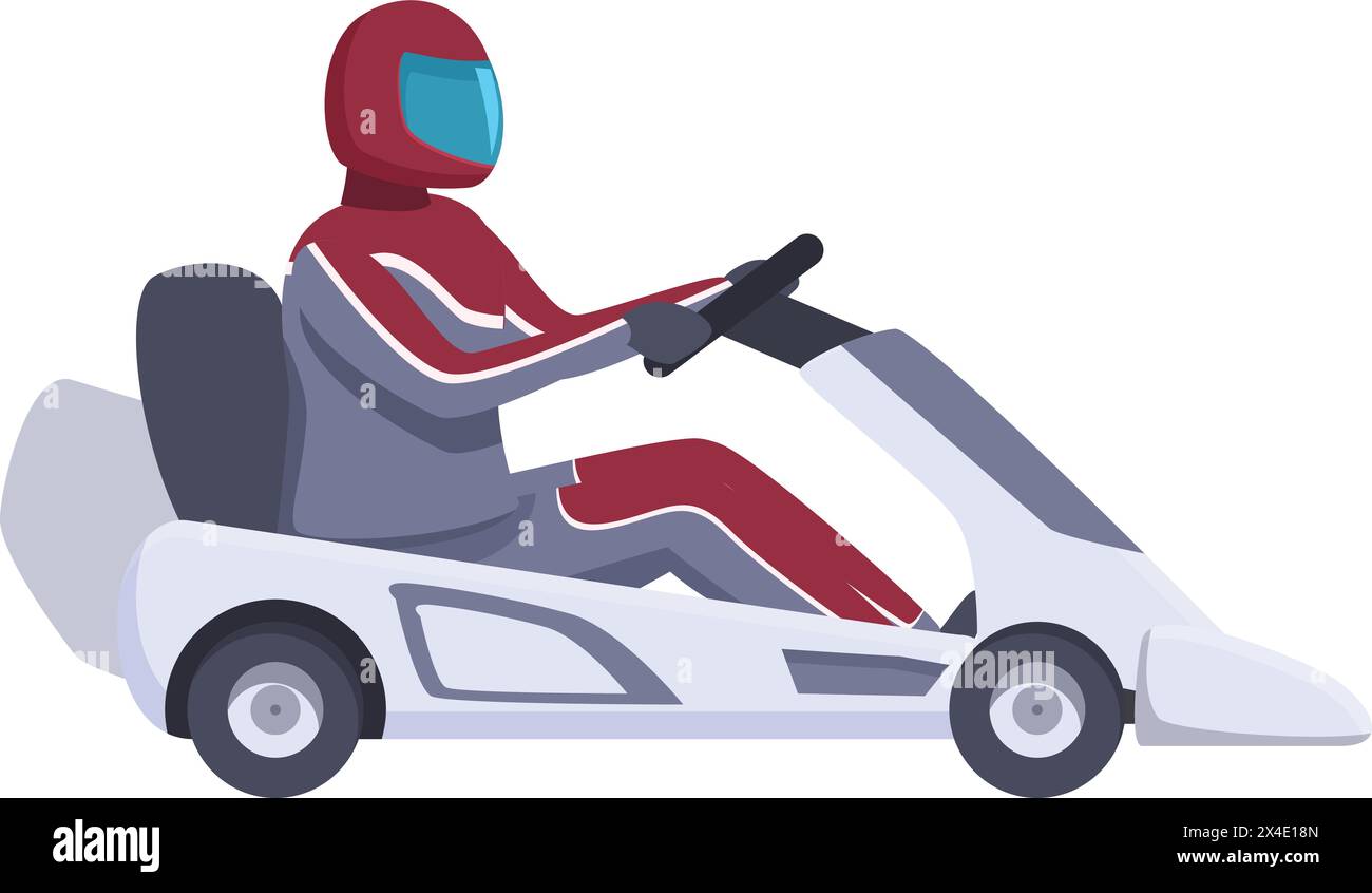 Cartoon race car driver boy hi-res stock photography and images - Alamy