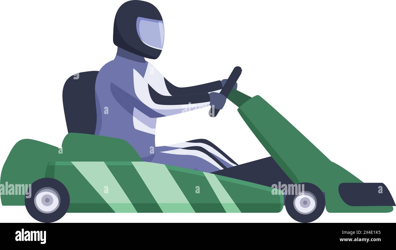Winner carting racer icon cartoon vector. Auto motor. Carting wheel ...