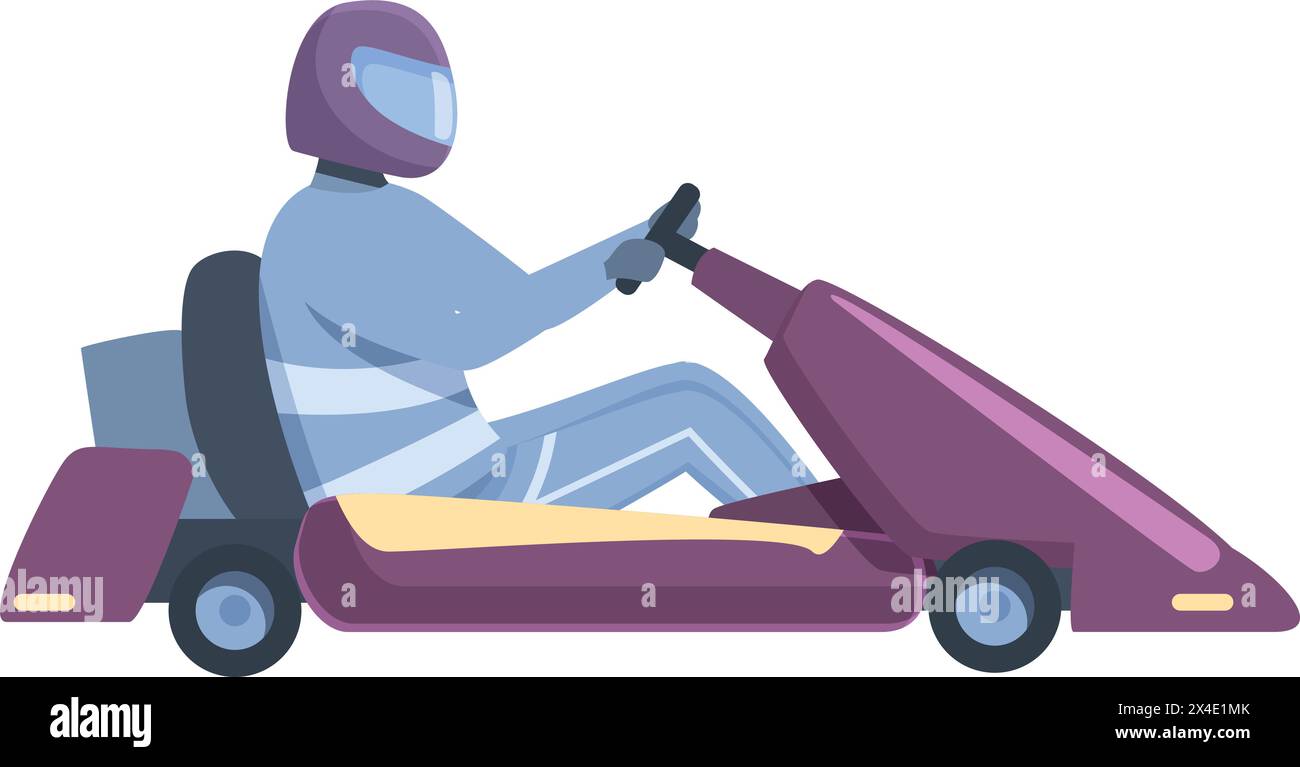 Power carting vehicle icon cartoon vector. Motor fun transport ...