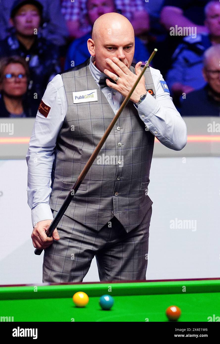 Stuart Bingham during their match against Jak Jones (not pictured) on ...