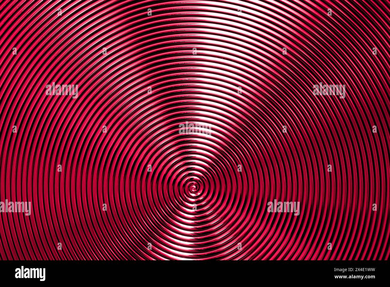 spiral red metal textured pattern, background Stock Photo - Alamy