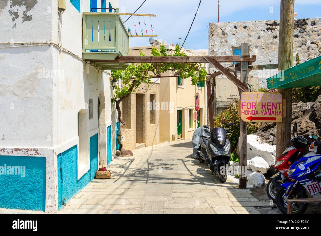 Nisyros, Greece - May 10, 2023: Mandraki Village. Madraki is the ...