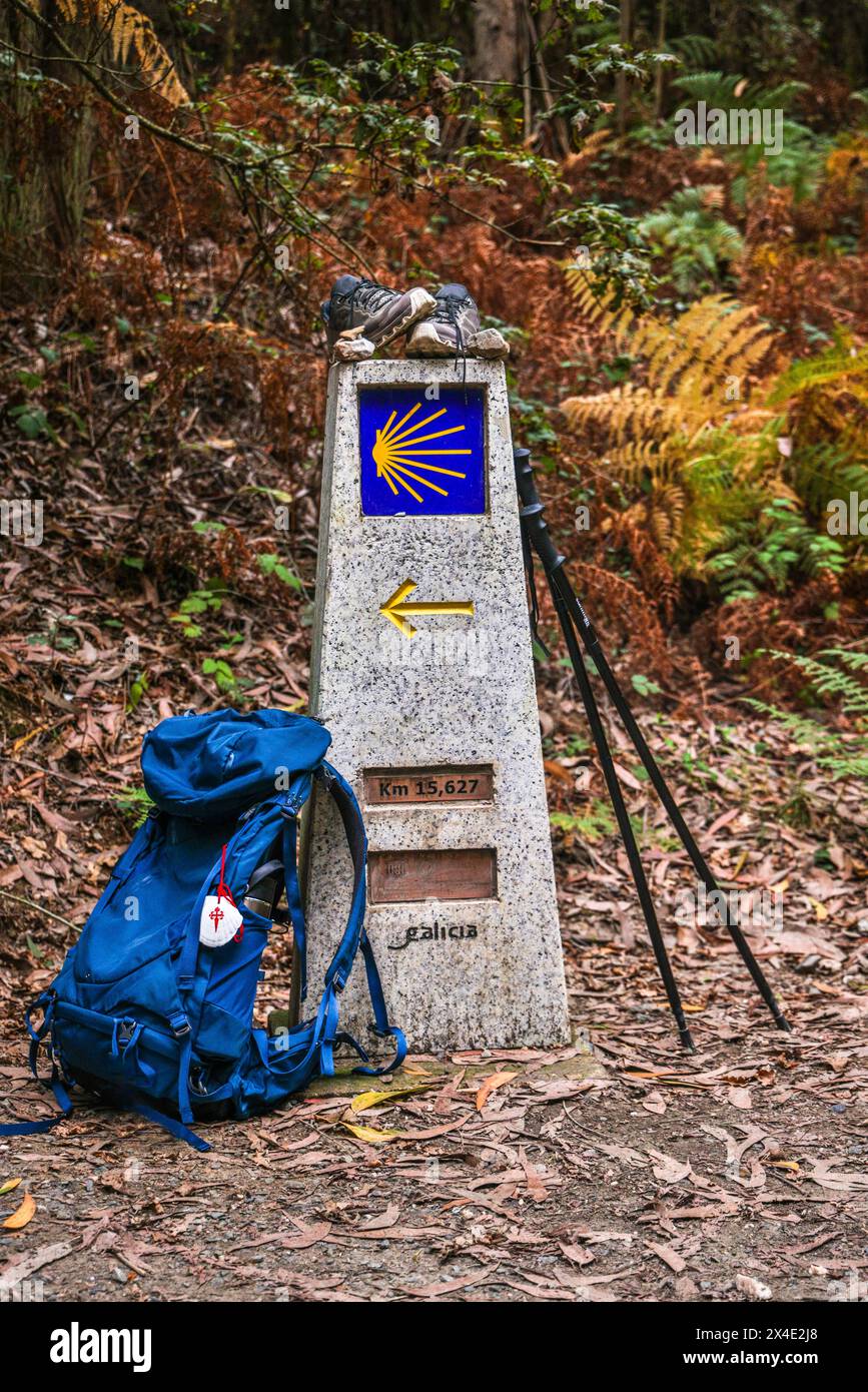 Camino frances pilgrimage route marker hi-res stock photography and ...