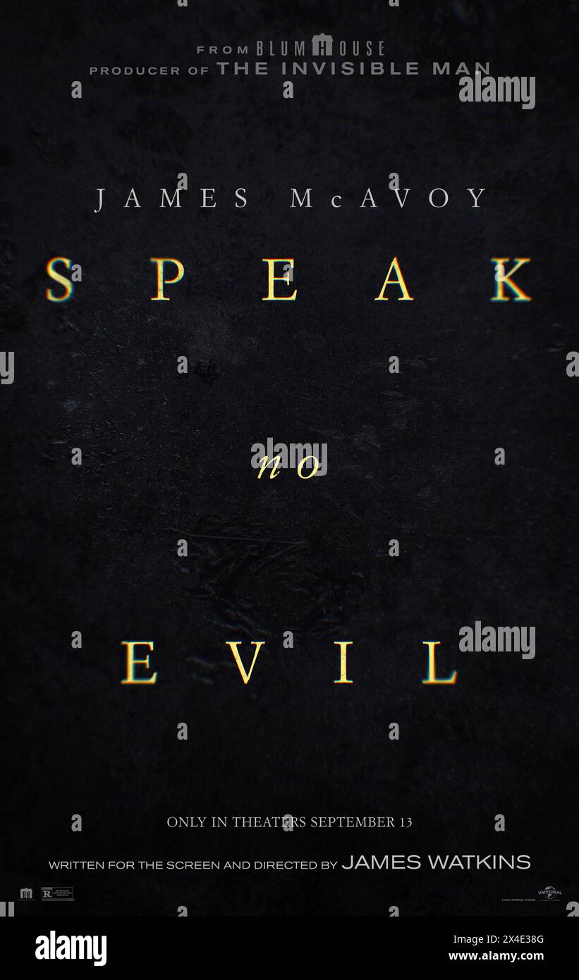 Speak No Evil poster Stock Photo - Alamy