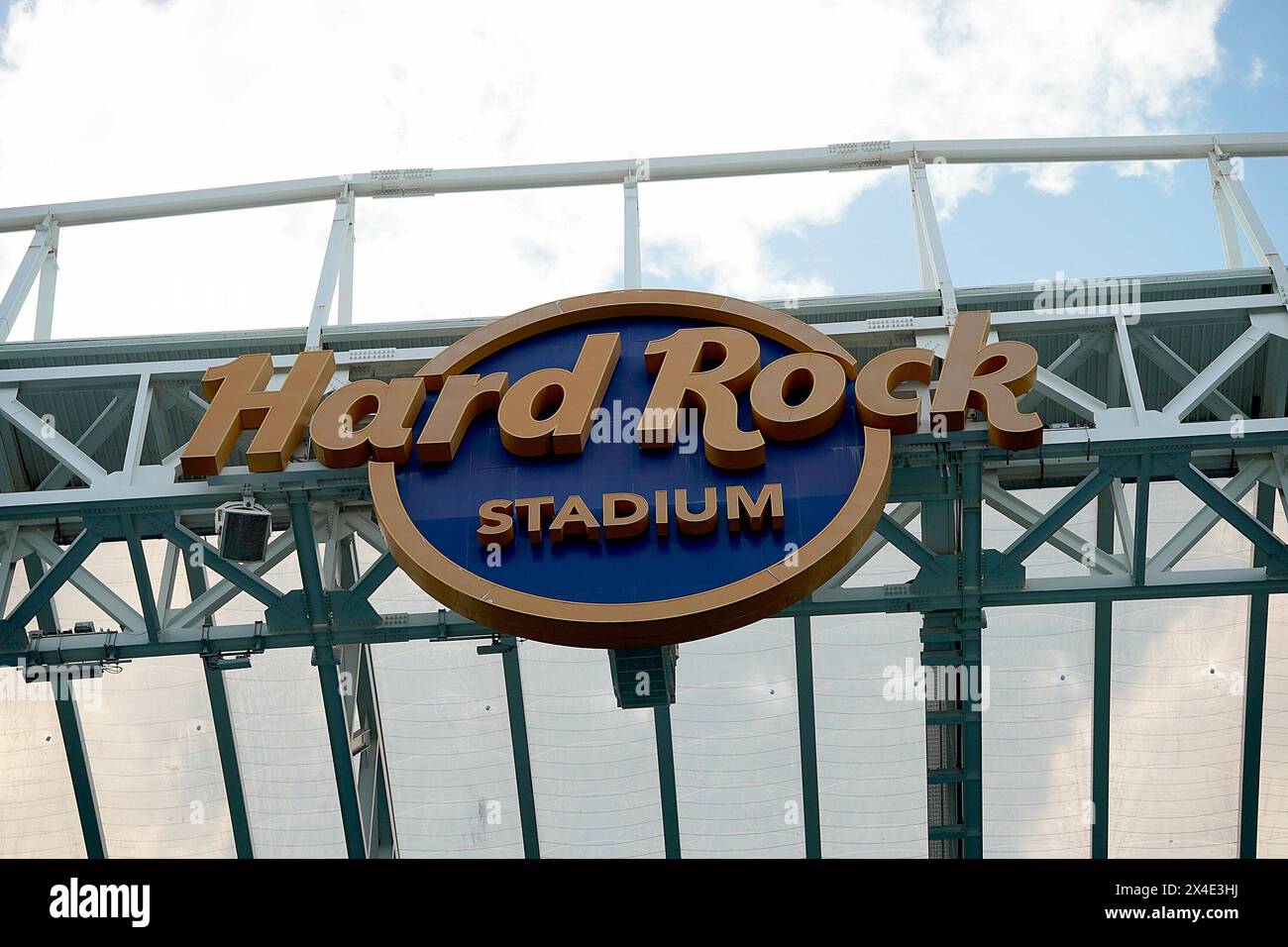 Hard rock stadium logo hi-res stock photography and images - Alamy