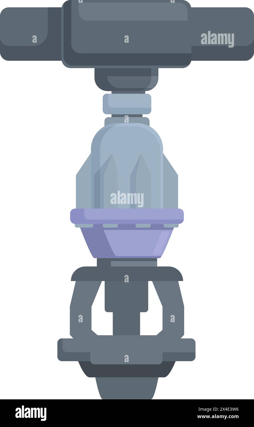 Security system icon cartoon vector. Agriculture drip. Smart irrigate ...