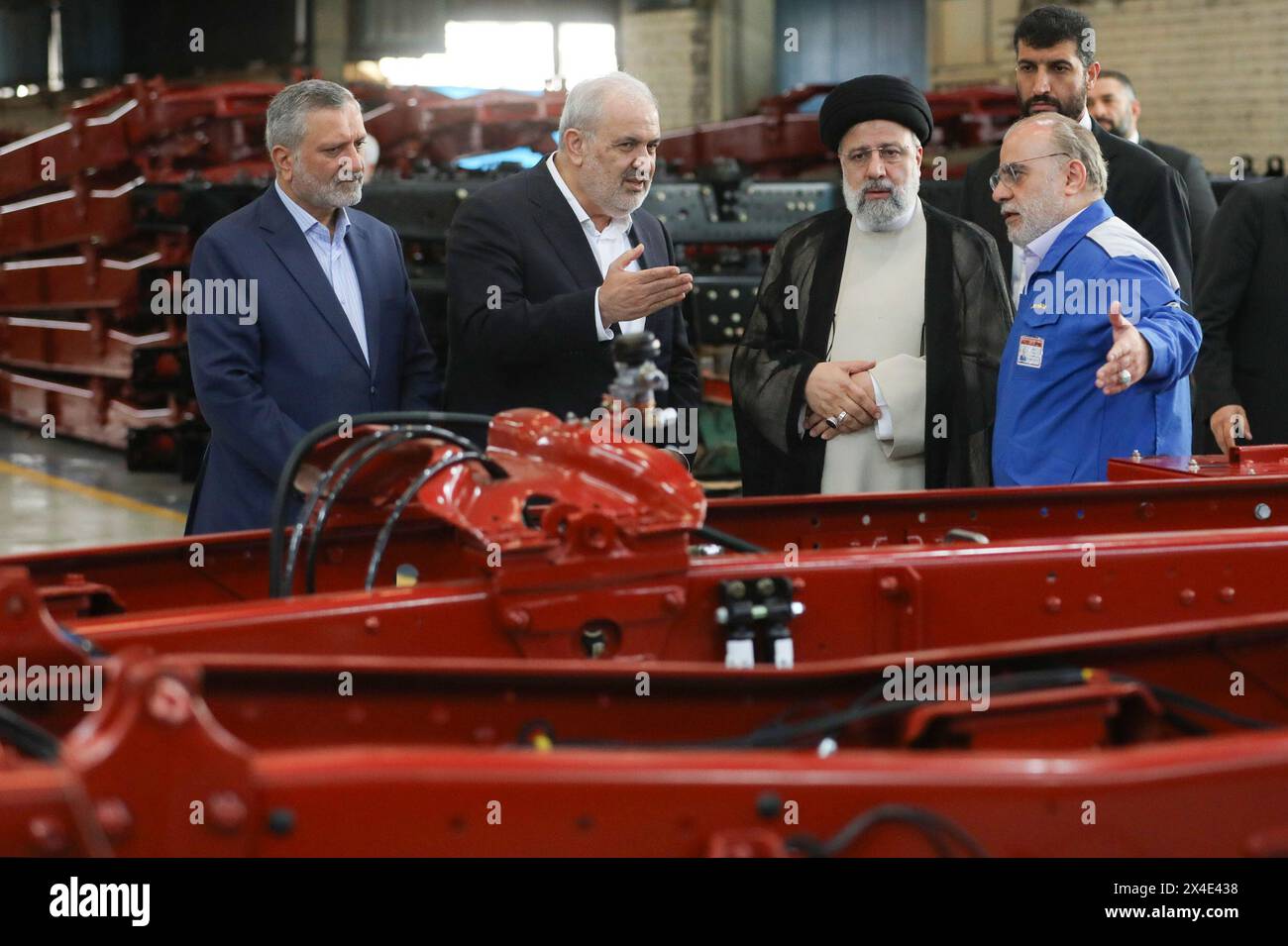 May 2, 2024, Tehran, Iran: Iranian President EBRAHIM RAISI (C-R) visits ...