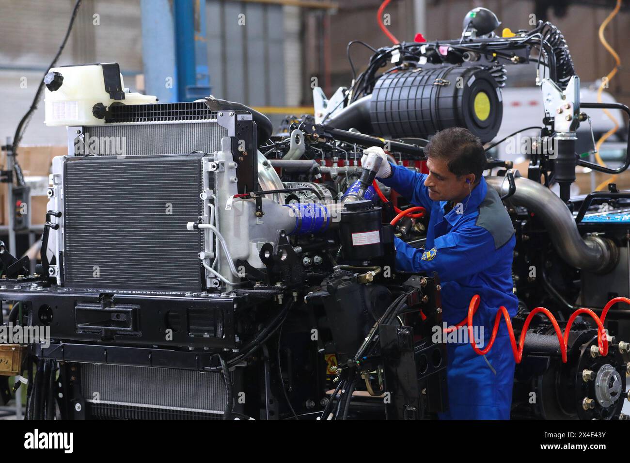 Tehran, Iran. 2nd May, 2024. A view of the Iran Khodro Diesel Factory ...