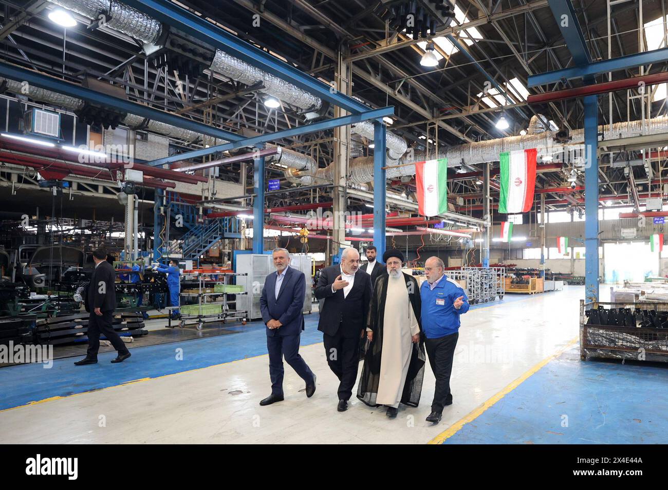 May 2, 2024, Tehran, Iran: Iranian President EBRAHIM RAISI (C) visits ...