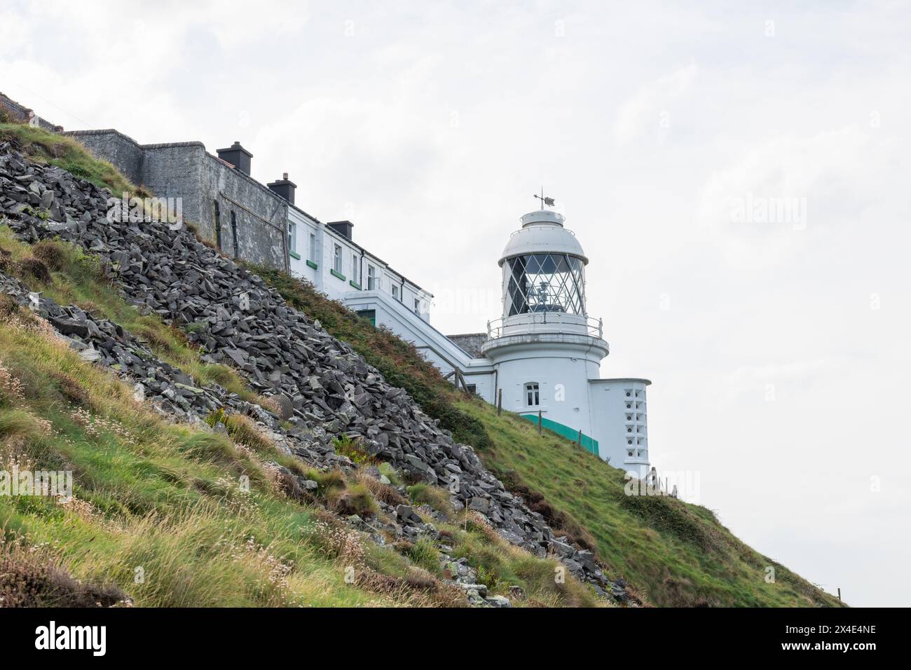 Photo of the Foreland lighthouse at Foreland Point on the north Devon ...