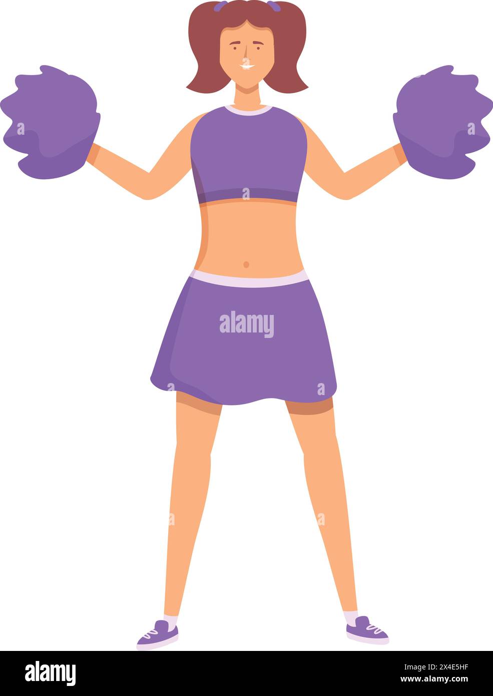 Activity pom leader icon cartoon vector. Cheerleader dance. Energetic ...