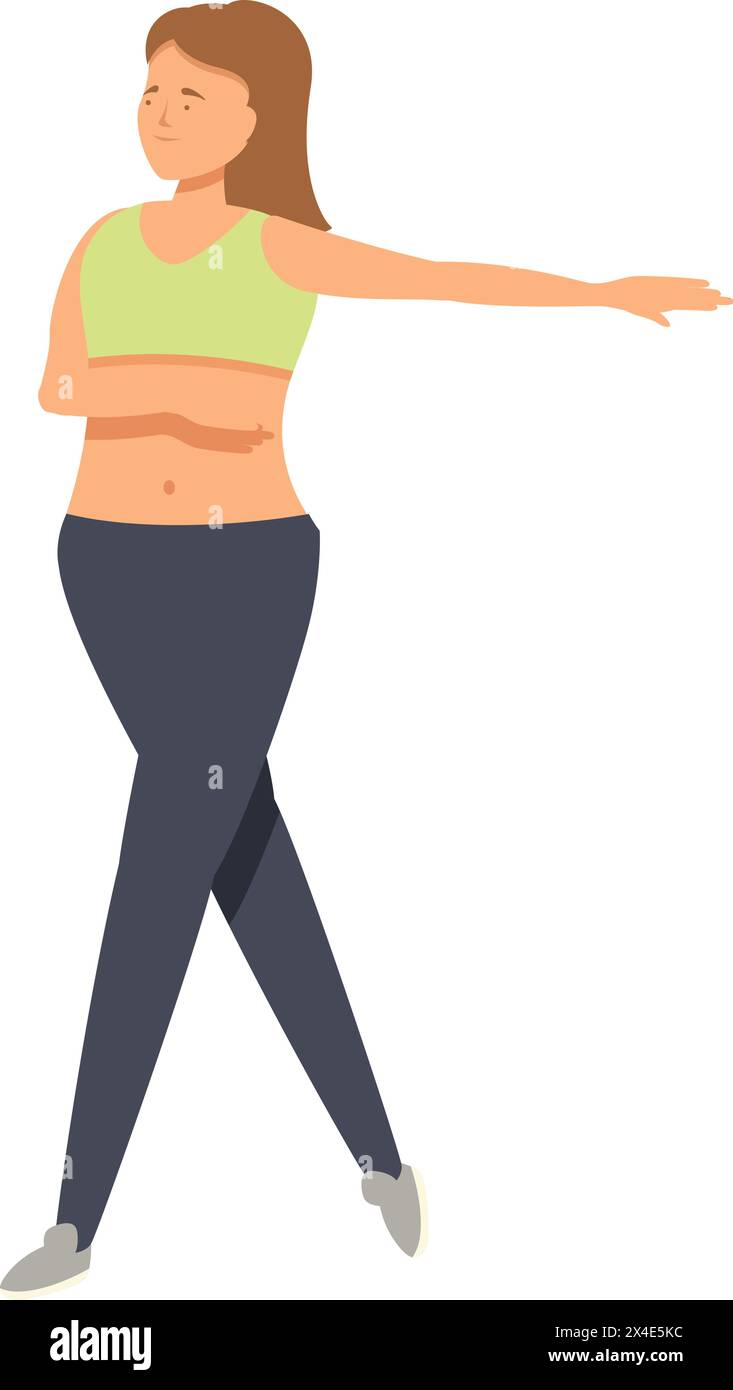 Pleasure zumba move icon cartoon vector. Indoor workout. Health art ...