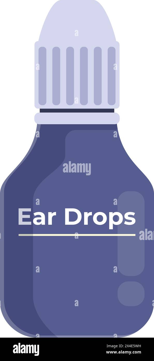 Ear drops icon cartoon vector. Care treatment. Appliance dropper liquid ...