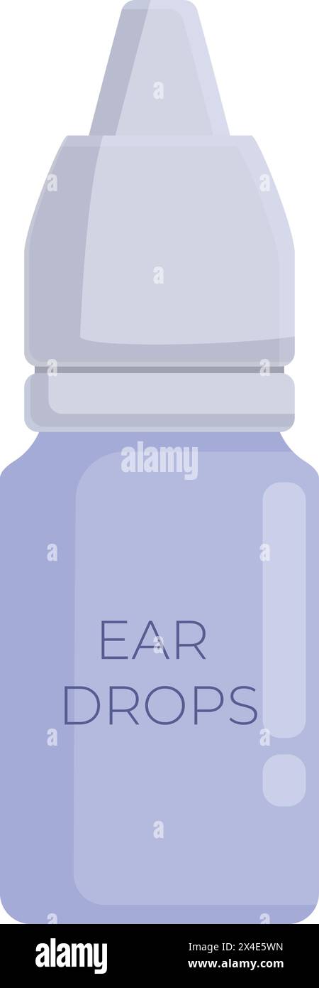 Ear drops bottle icon cartoon vector. Clinical liquid. Medicament ...