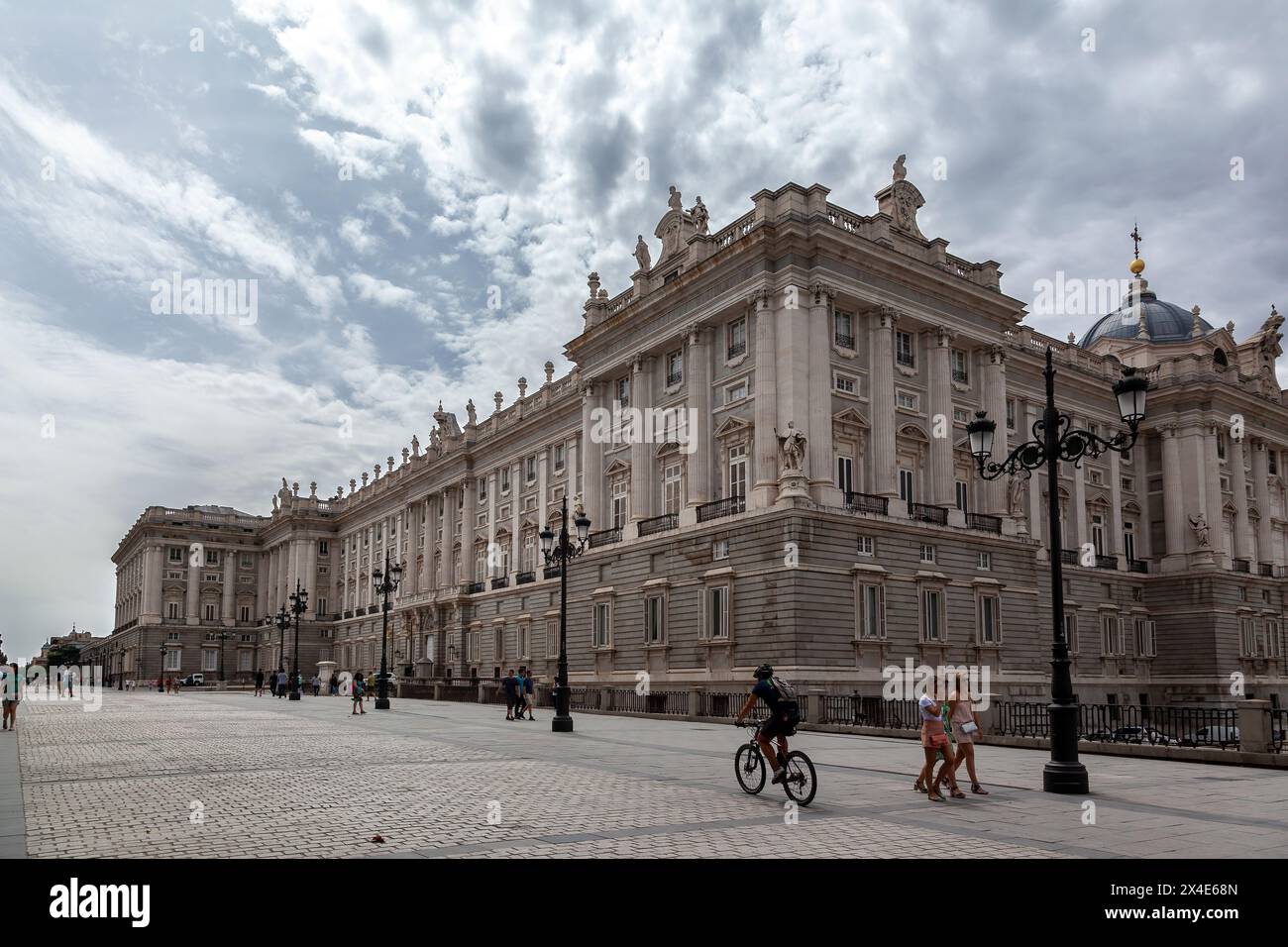 Palacio Real (Royal Palace), the facade of the official residence of ...