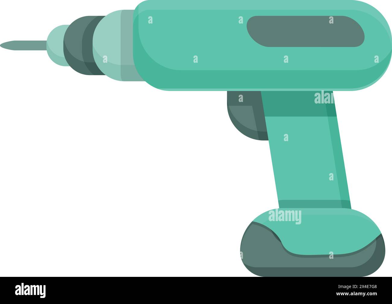 Electric screwdriver icon cartoon vector. Mechanic cordless. Machine ...