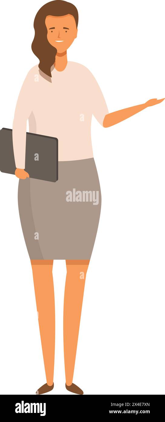 Elegant wedding planner woman icon cartoon vector. Holiday celebration ...