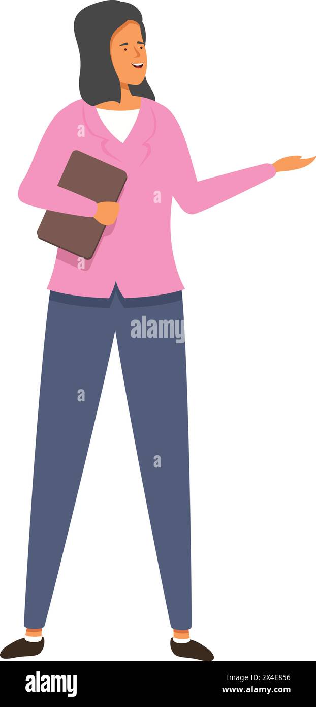 Event planner woman icon cartoon vector. Special party. Coordinator ...