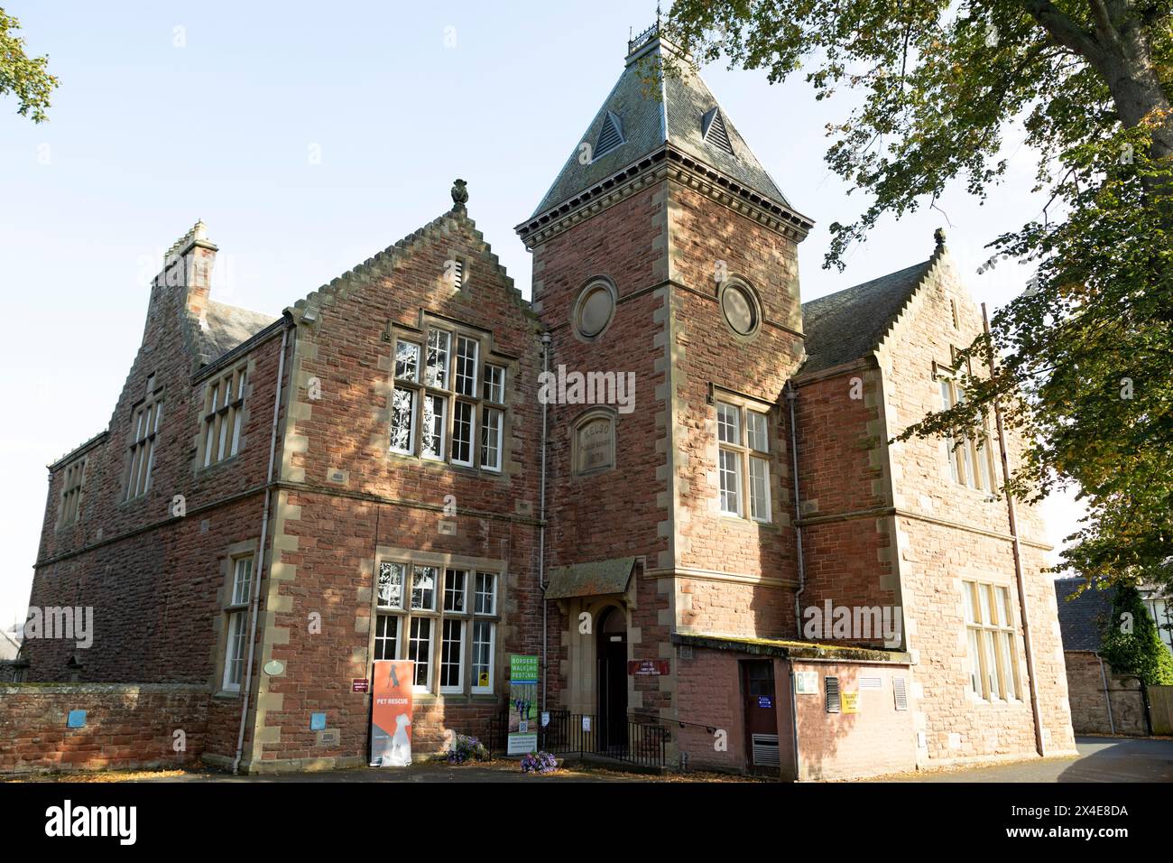 Abbey Row Community Centre in Kelso, Scotland. The building was erected ...