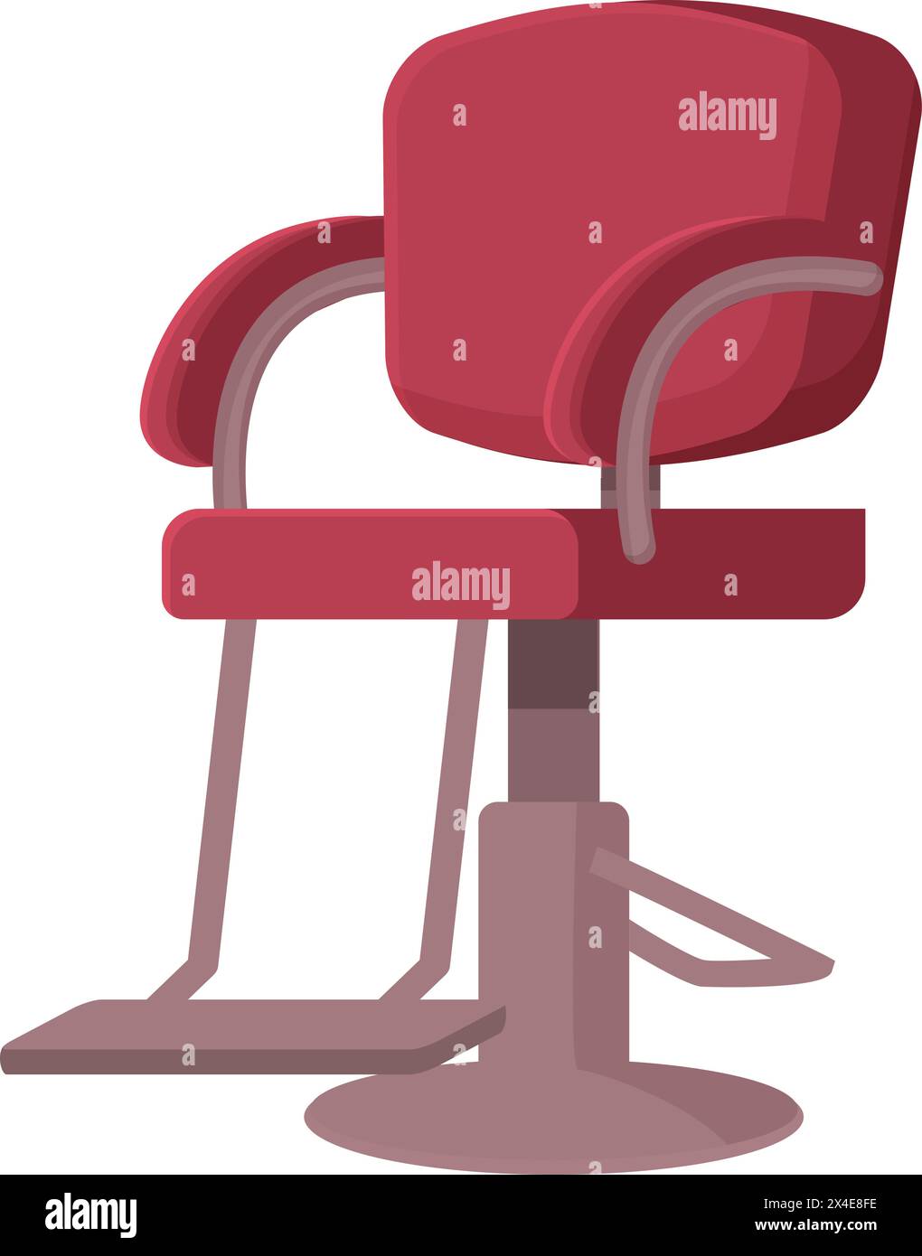 Modern barber chair icon cartoon vector. Service beauty. Work equipment ...