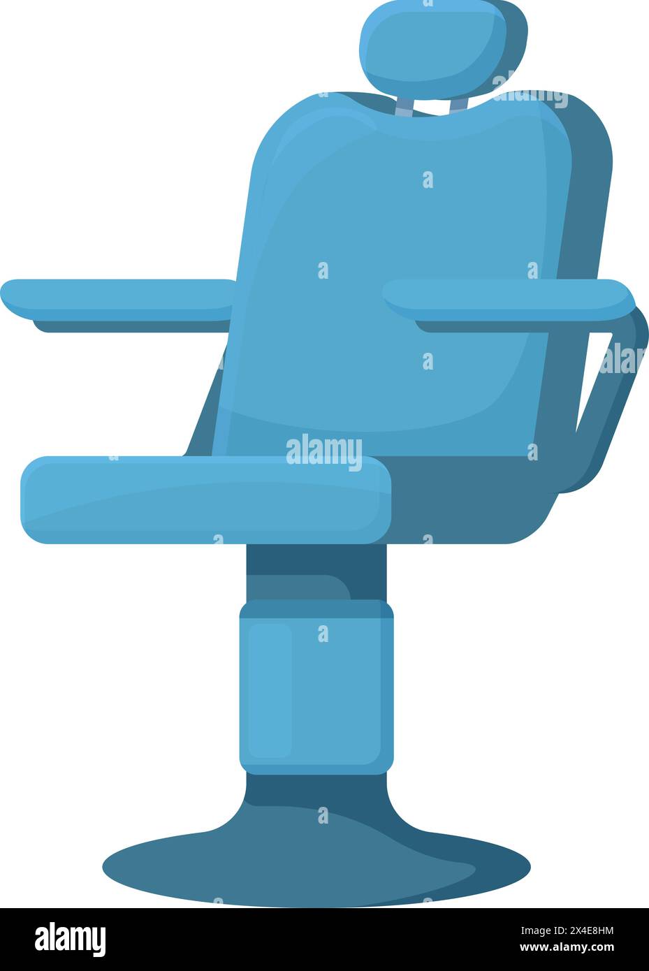 Empty barber chair icon cartoon vector. Shaving studio. Social care ...