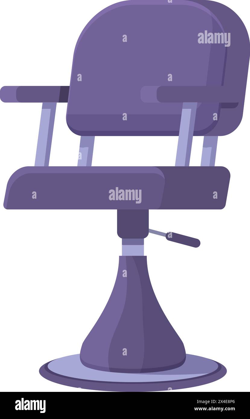 Saloon barber chair icon cartoon vector. Seat beauty. Social luxury ...