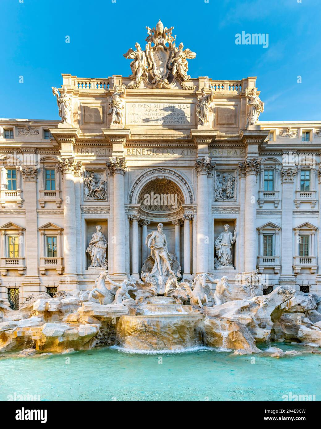 The Trevi Fountain in Rome, Italy, showcasing its intricate baroque ...
