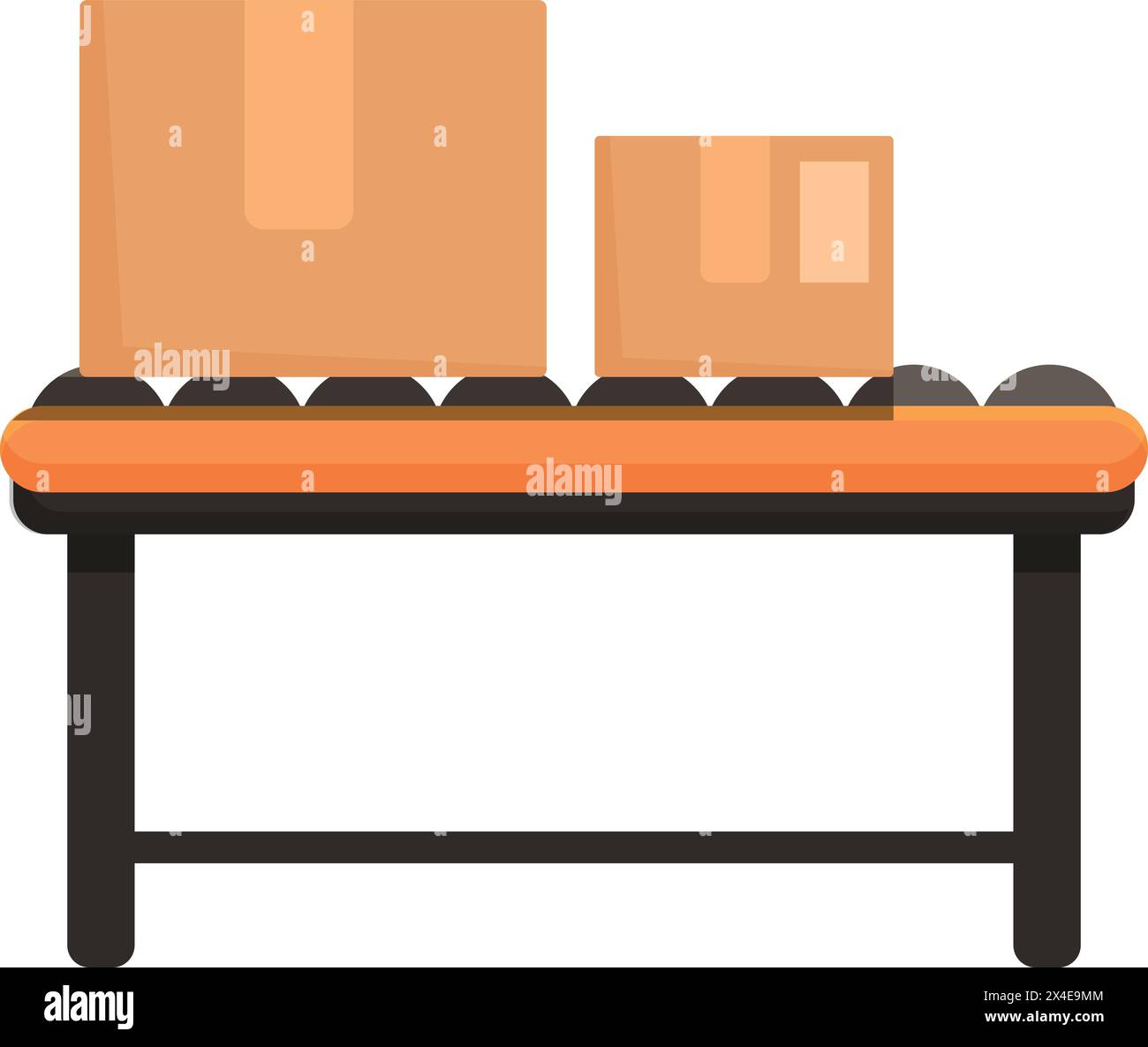 Moving line of wholesale store icon cartoon vector. Delivery storage ...